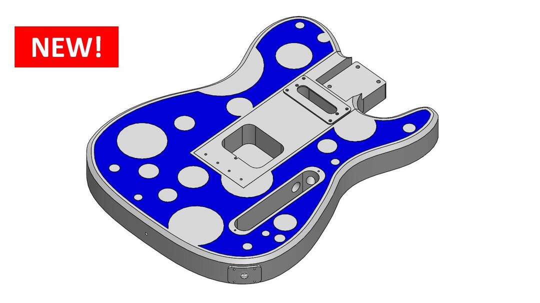 Telecaster Functional Guitar STL Files, 3D Print Design, 3D Model ...