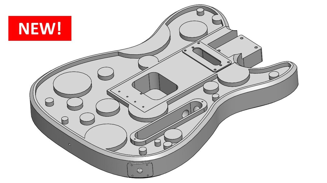Telecaster Functional Guitar STL Files, 3D Print Design, 3D Model ...