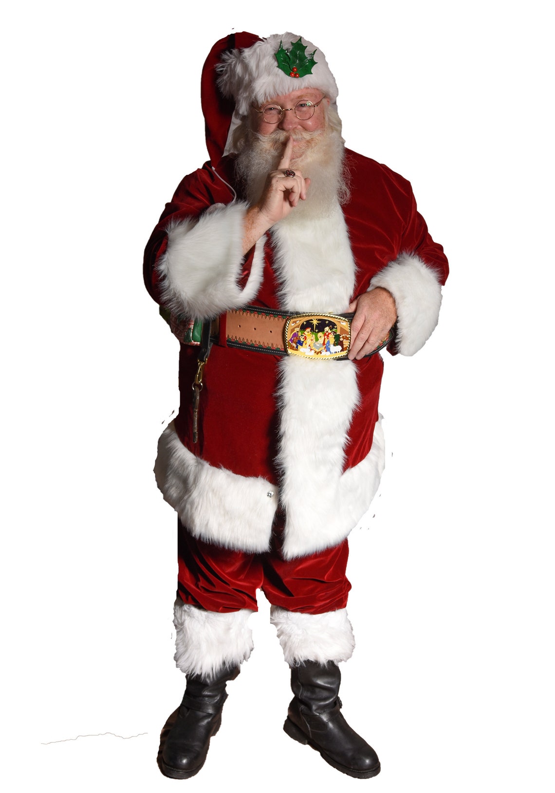 Santa Overlay (shhhhh) - Etsy