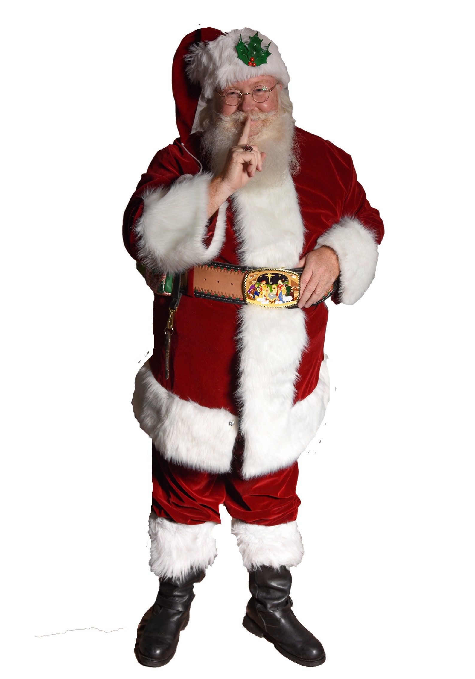 Santa Overlay (shhhhh) - Etsy