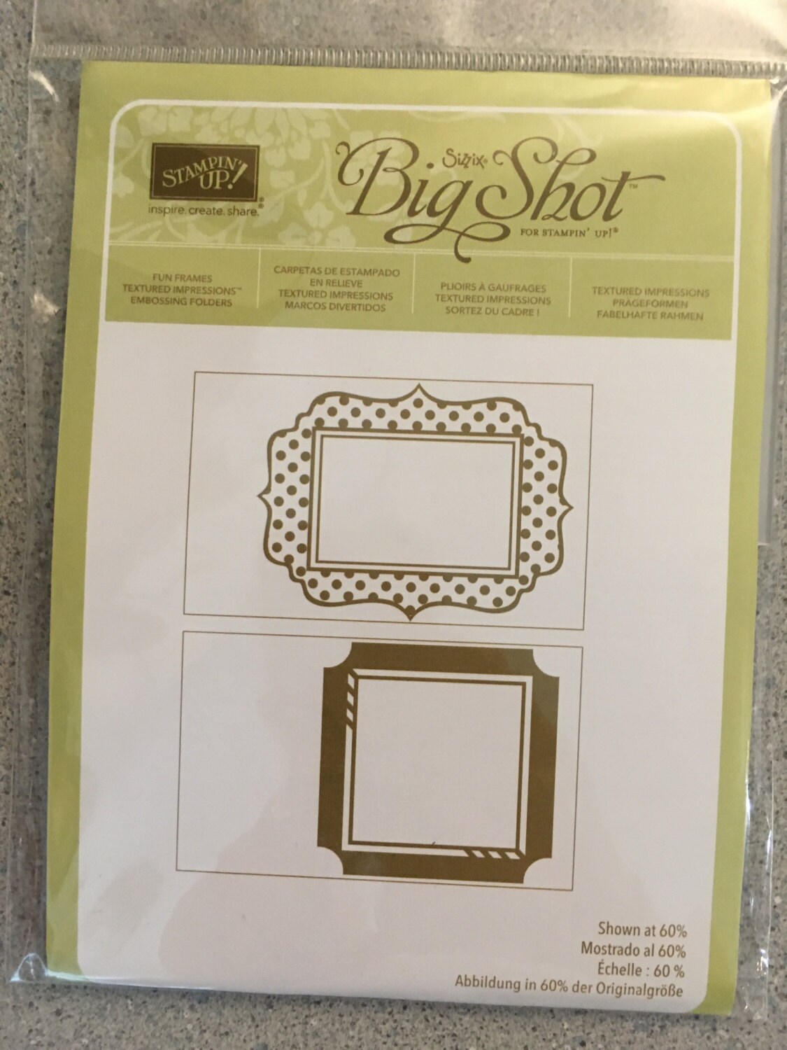 FUN FRAMES Retired Stampin' Up! Embossing Folder - Etsy