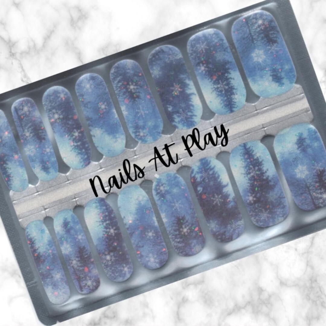 North Pole - Nail Wraps - Nail Strips - Spring - Etsy