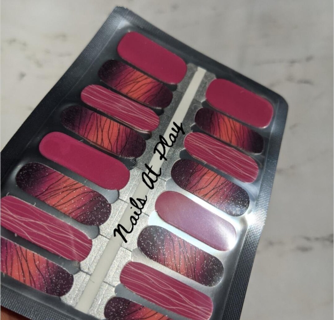 Pink Strikes Again - Nail Wraps- Glitter - Etsy
