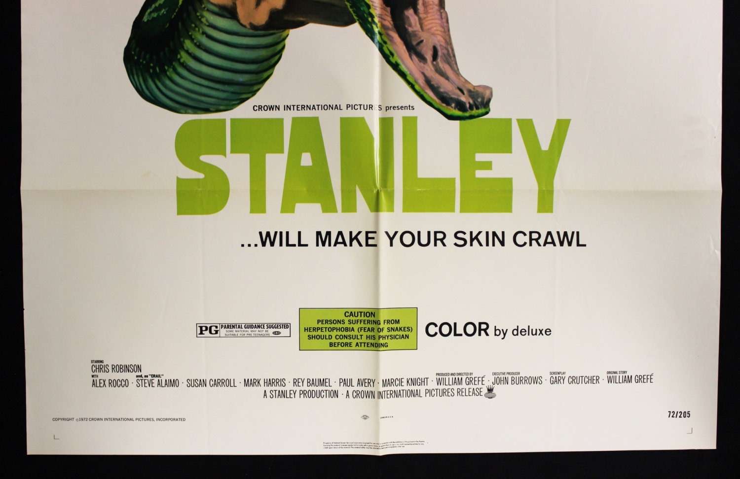 Vintage 70s Movie Poster Original 1972 Stanley Retro 70's Film One ...