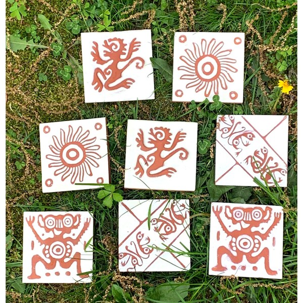 Mayan Tiles - Etsy