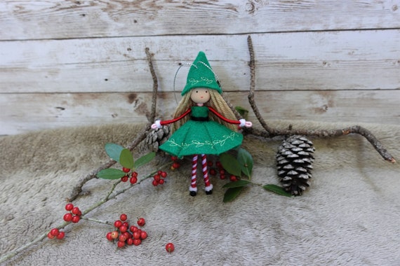 Miniature Fairy Elf Girl Elf Ornament Fairy Ornament | Etsy