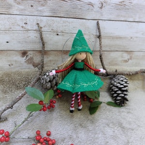 Miniature Fairy, Elf Girl, Elf Ornament, Fairy Ornament, Ballerina ...