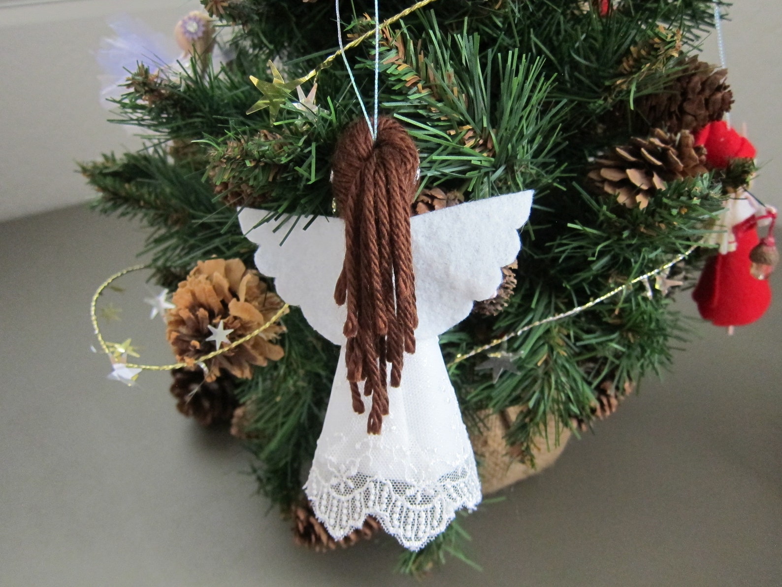 Mini Angel Tree Topper Fairy Tree Topper White Christmas | Etsy