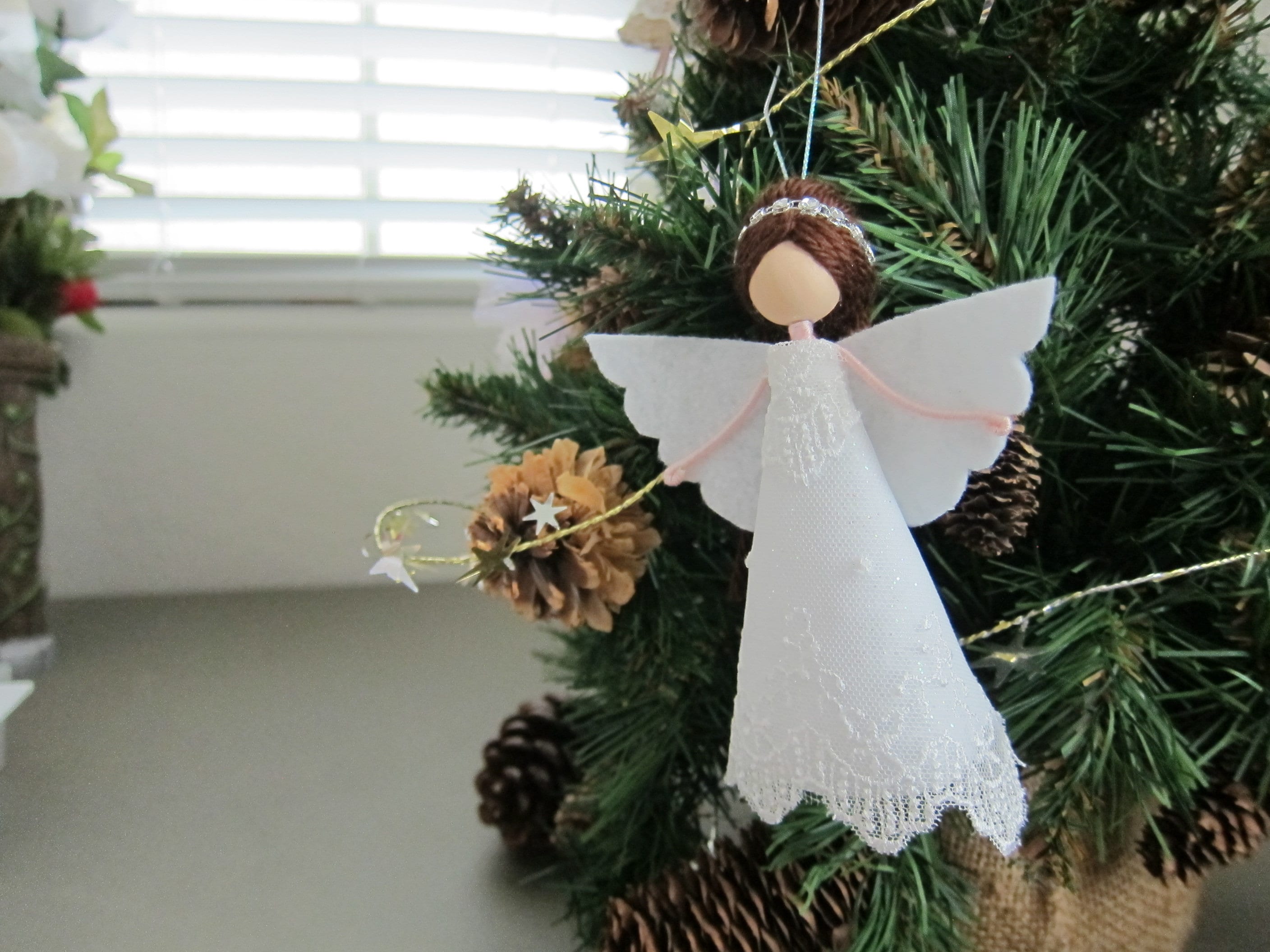 Mini Angel Tree Topper Fairy Tree Topper White Christmas | Etsy