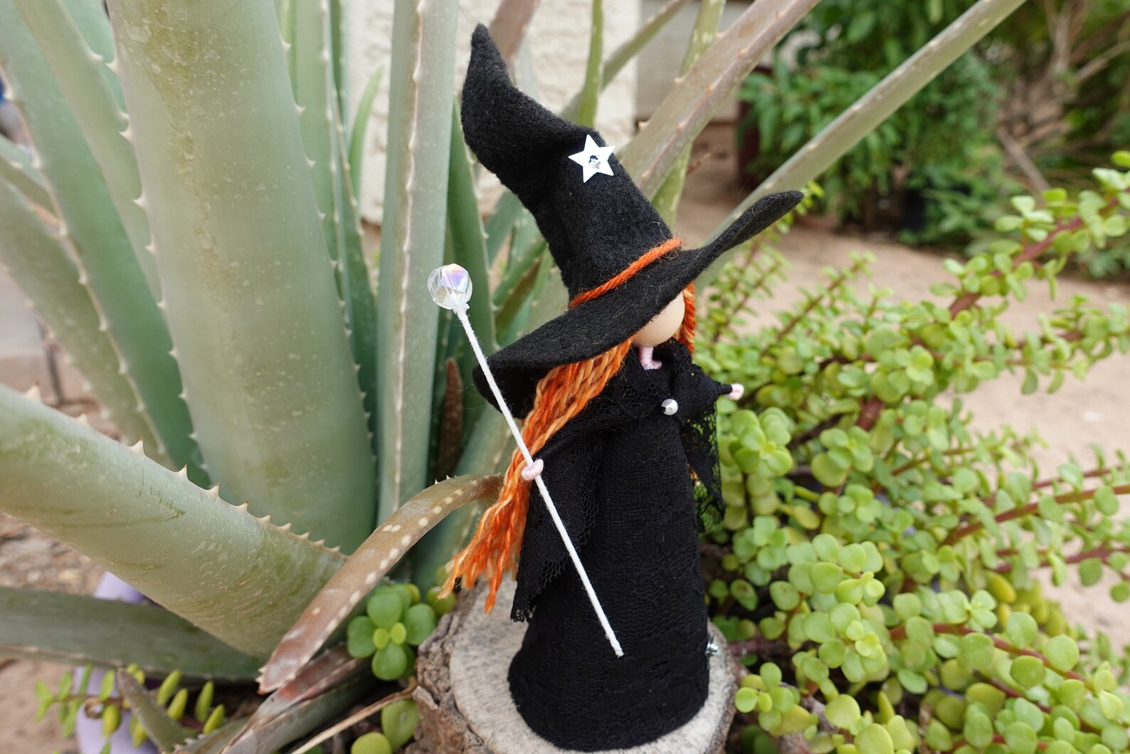 Witch Doll Halloween Witch Handmade Witch Miniature Witch | Etsy