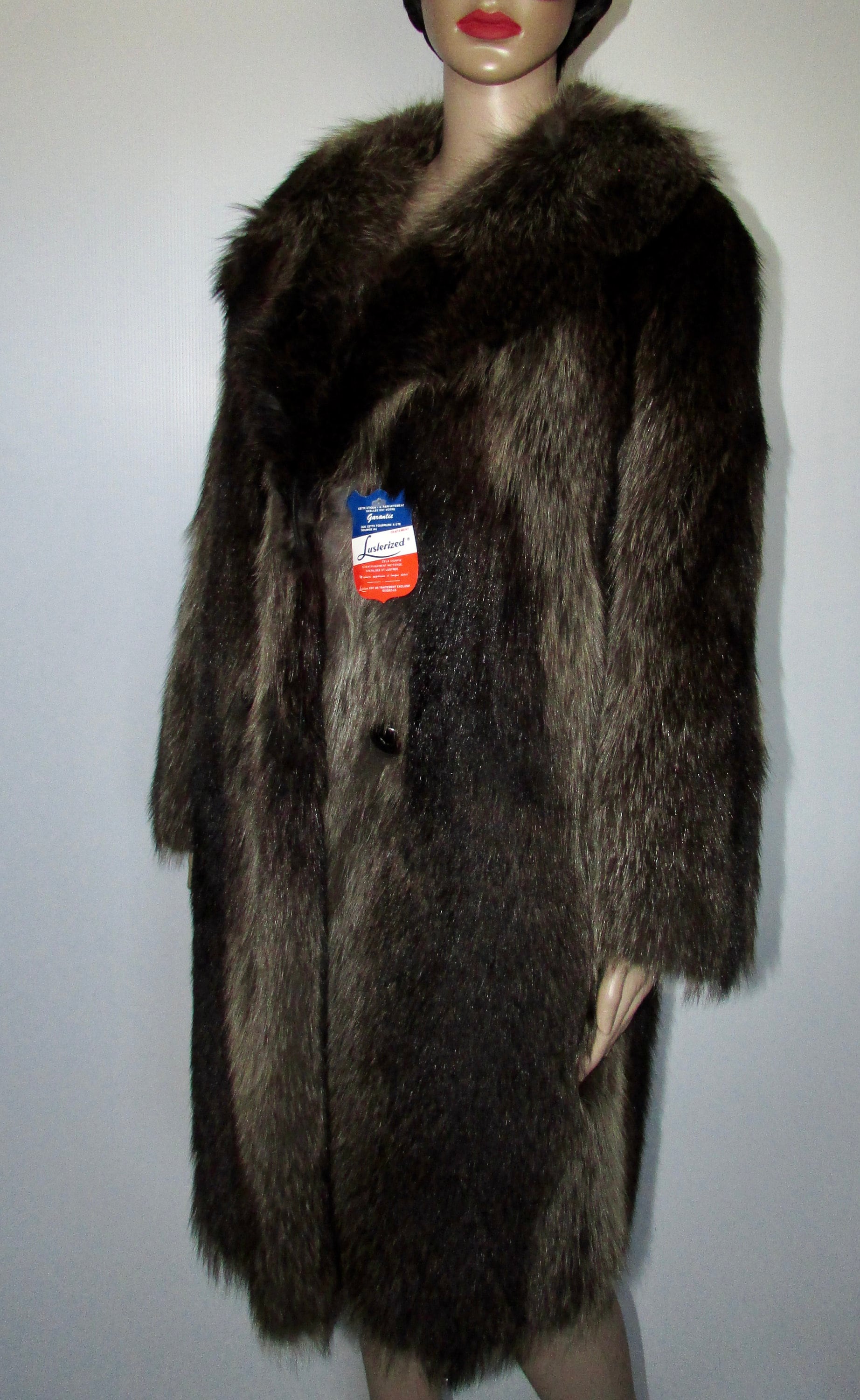 Vintage Beautiful Real Natural Raccoon Fur Coat/ Manteau En - Etsy