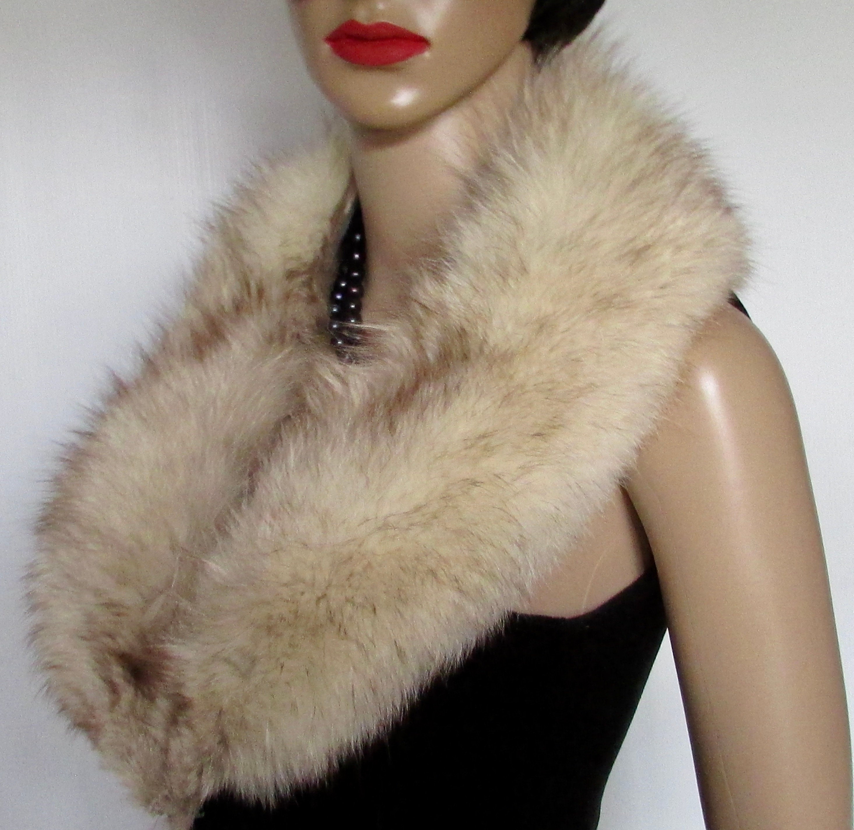 Vintage Very Nice Shawl Ombragé Fox Fur Coat Collar /joli - Etsy