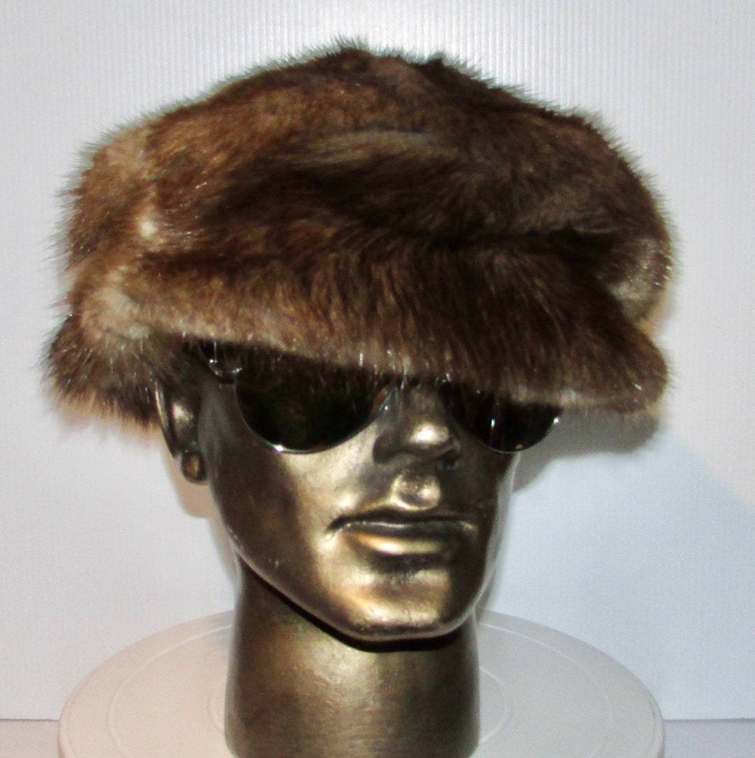 Vtg Superbe Real Natural Muskrat Fur Hat or Cap/ Jolie - Etsy