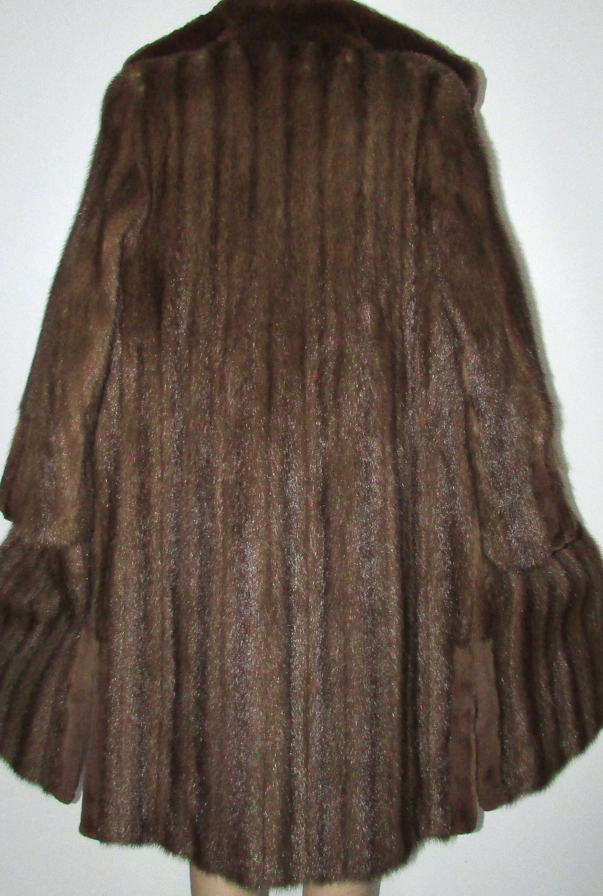 Vtg Super Medium Brown Mink Fur Coat /sheared Details /stunning Medium ...
