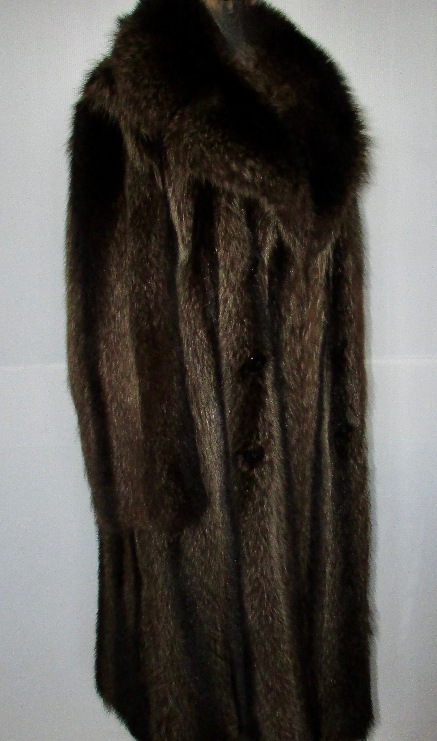 Vtg Beautiful and Warm Real Raccoon Men Fur Coat/very Good and Warm ...