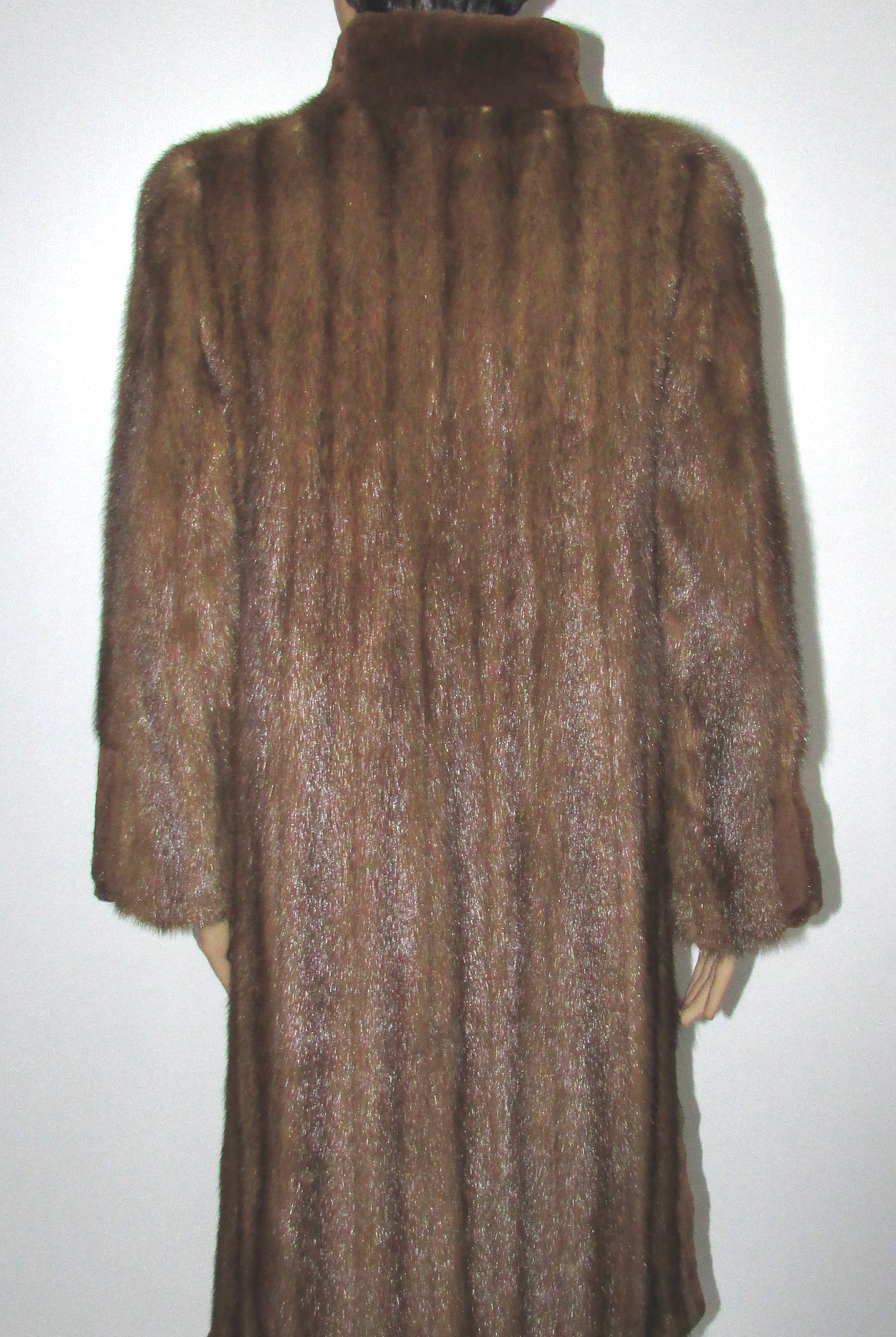 Vtg Super Medium Brown Mink Fur Coat /sheared Details /stunning Medium ...