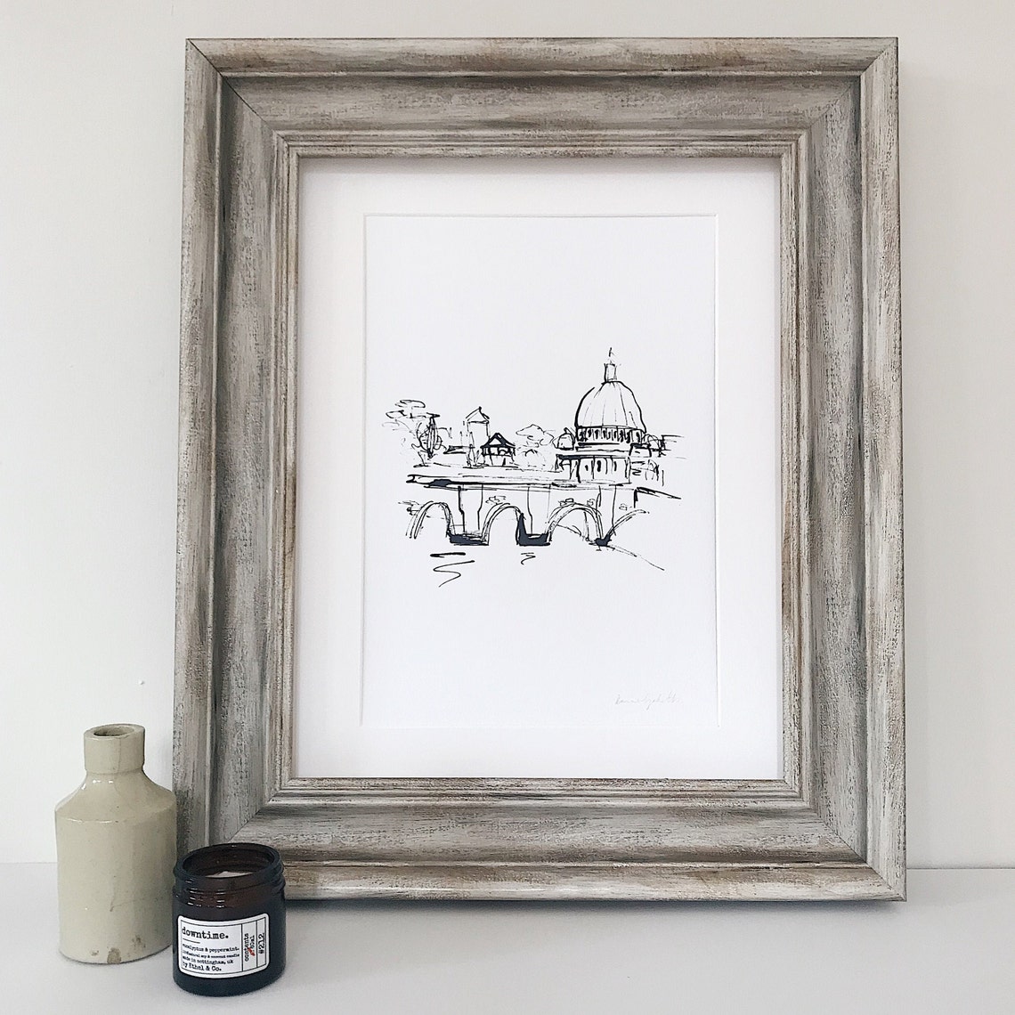 Vatican City ROME ITALY Abstract Ink Painting Print A4 - Etsy