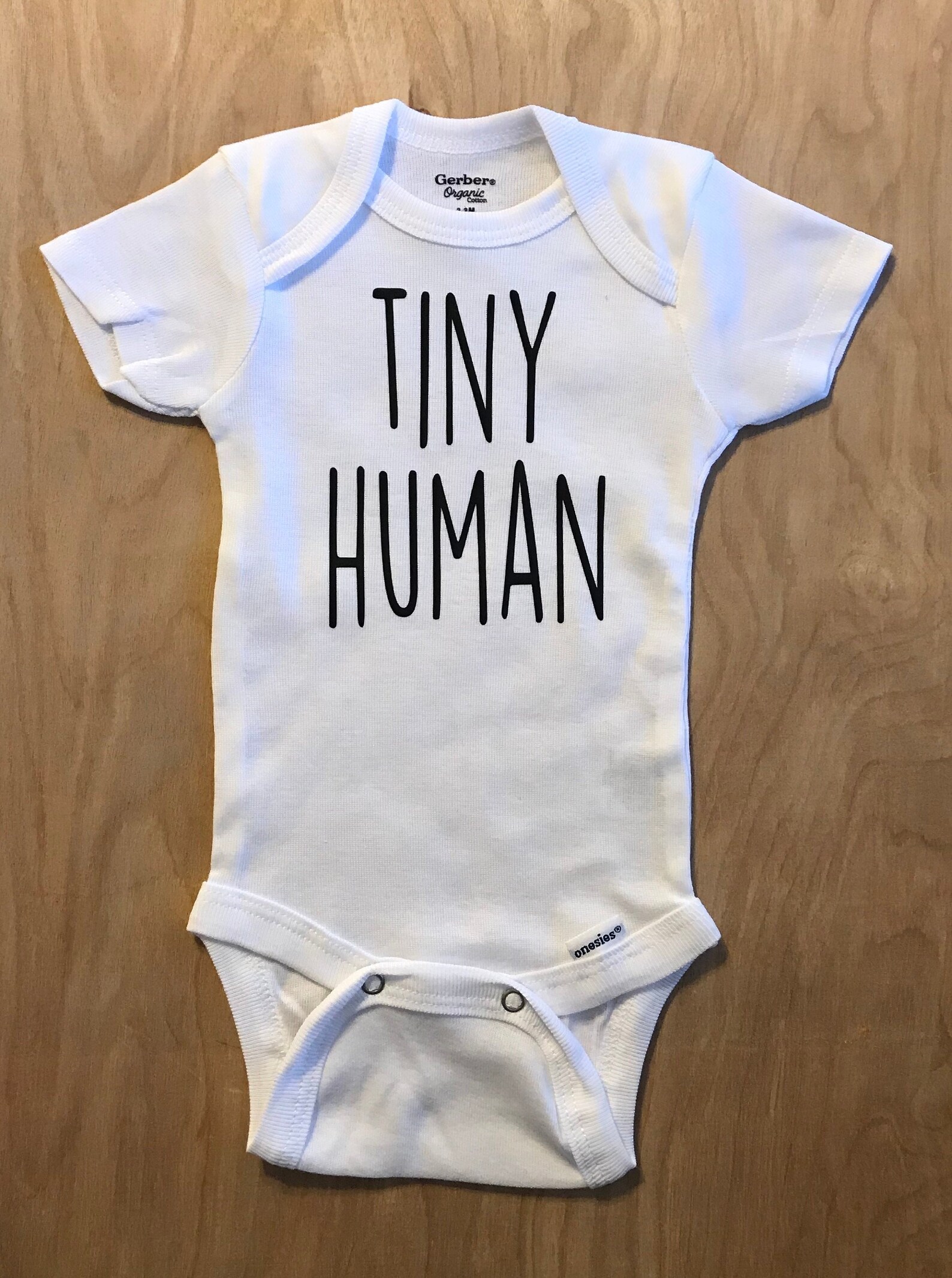 Tiny Human Baby Onesie Gerber Onesie Tiny Human Funny Baby - Etsy