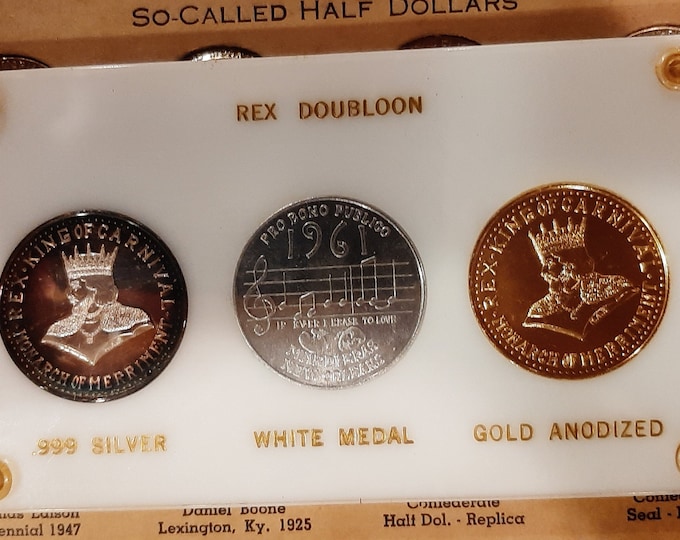 1961 Set of REX DOUBLOONS Mardi Gras - Etsy