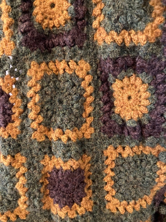 Vintage 70s Crochet Groovy Granny Square Sweater Vest… - Gem Vintage 70s Crochet Groovy Granny Square Sweater Vest… - Gem