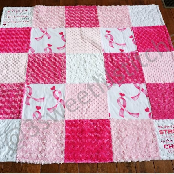 Breast Cancer Quilt - Etsy