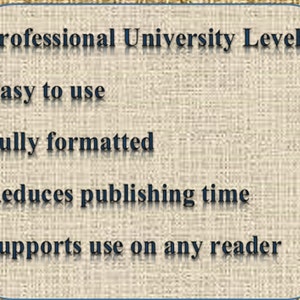 Ereader BOOK Template Blank Ready to Use and Fully Formatted to Write ...