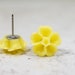 Yellow Blossom Earrings, Yellow Flower Studs, Yellow Sakura Blossoms ...