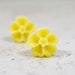 Yellow Blossom Earrings, Yellow Flower Studs, Yellow Sakura Blossoms ...