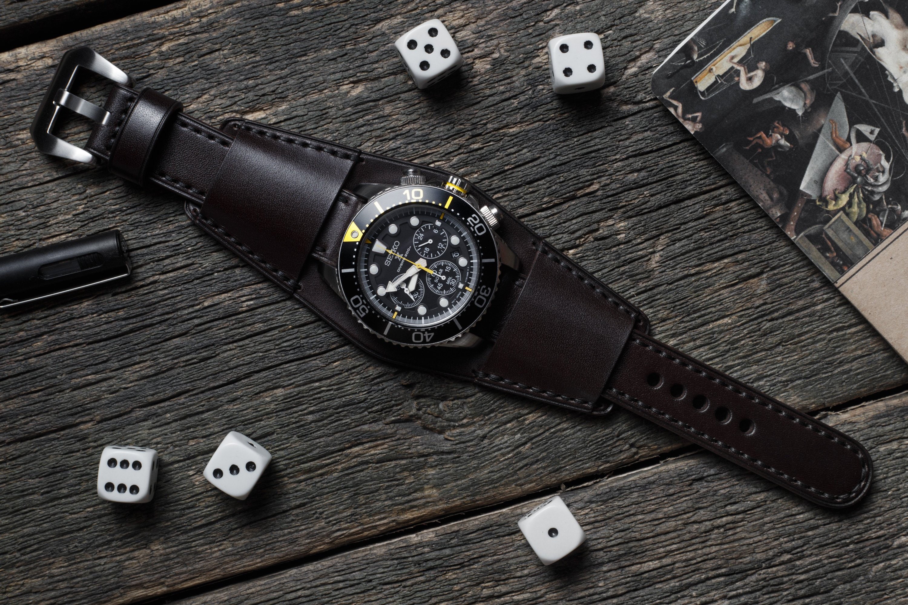 Vintage Leather Bund Watch Strap Handmade Watch Strap | Etsy