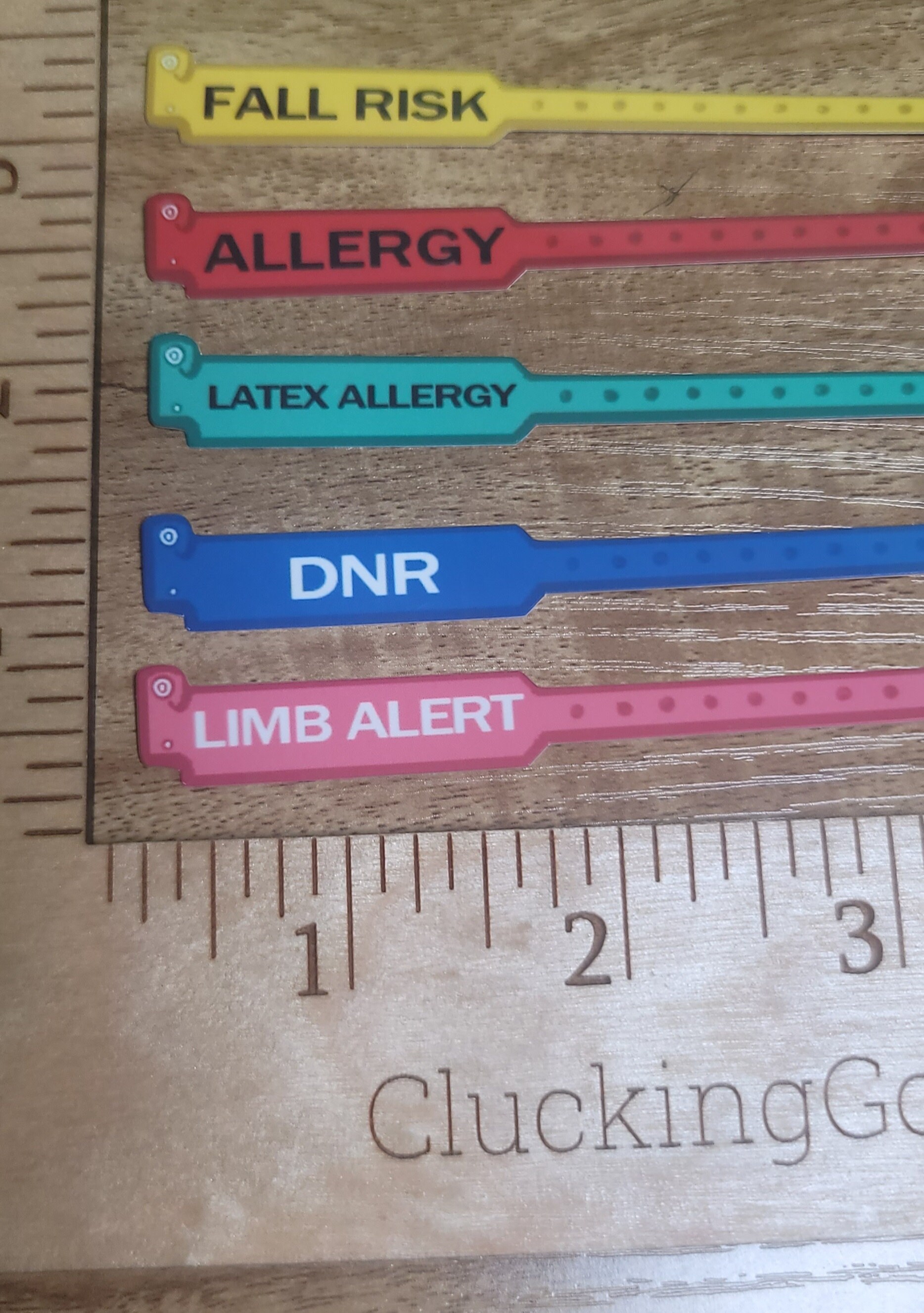 Hospital Band Alert Bands and Tags EMS Sticker Gift Nursing Humor ...