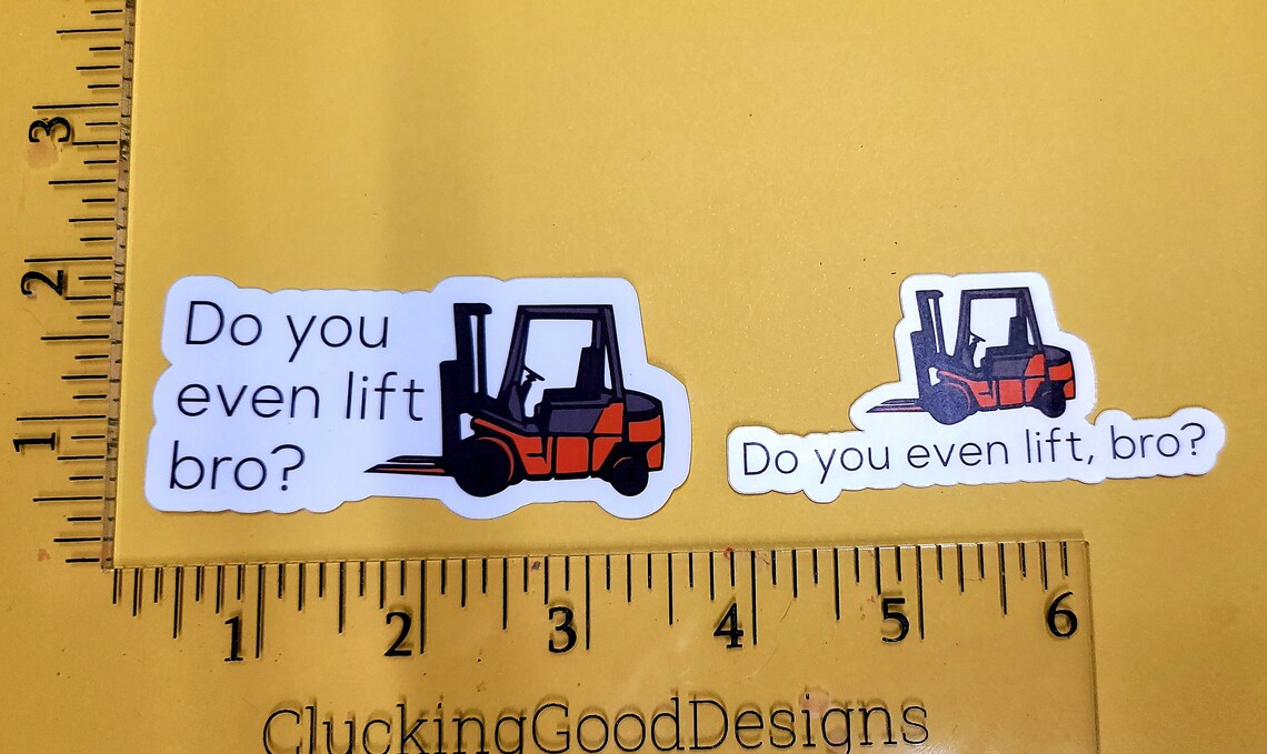 Do You Even Lift Bro Vinyl Laminated Sticker Set (1 or 2) Warehouse ...