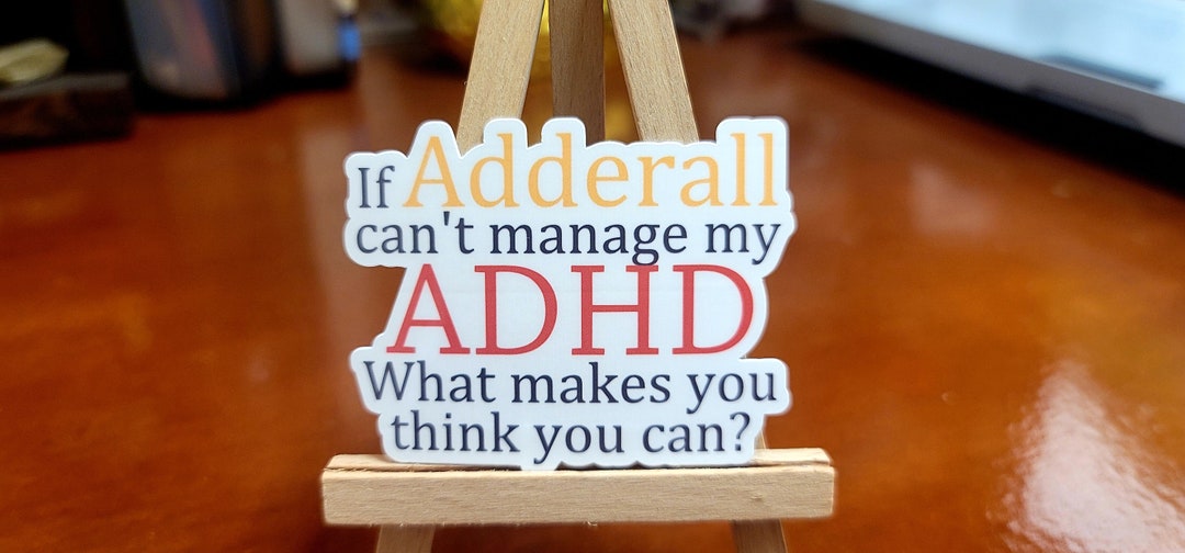 Funny ADHD Quote Vinyl Sticker - Neurodiversity Gift - Etsy