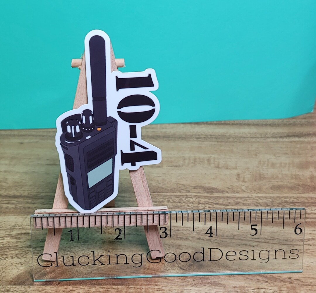 Radio 10-4 EMS Funny Medical Humor Gift Week Glossy Vinyl Laminated ...