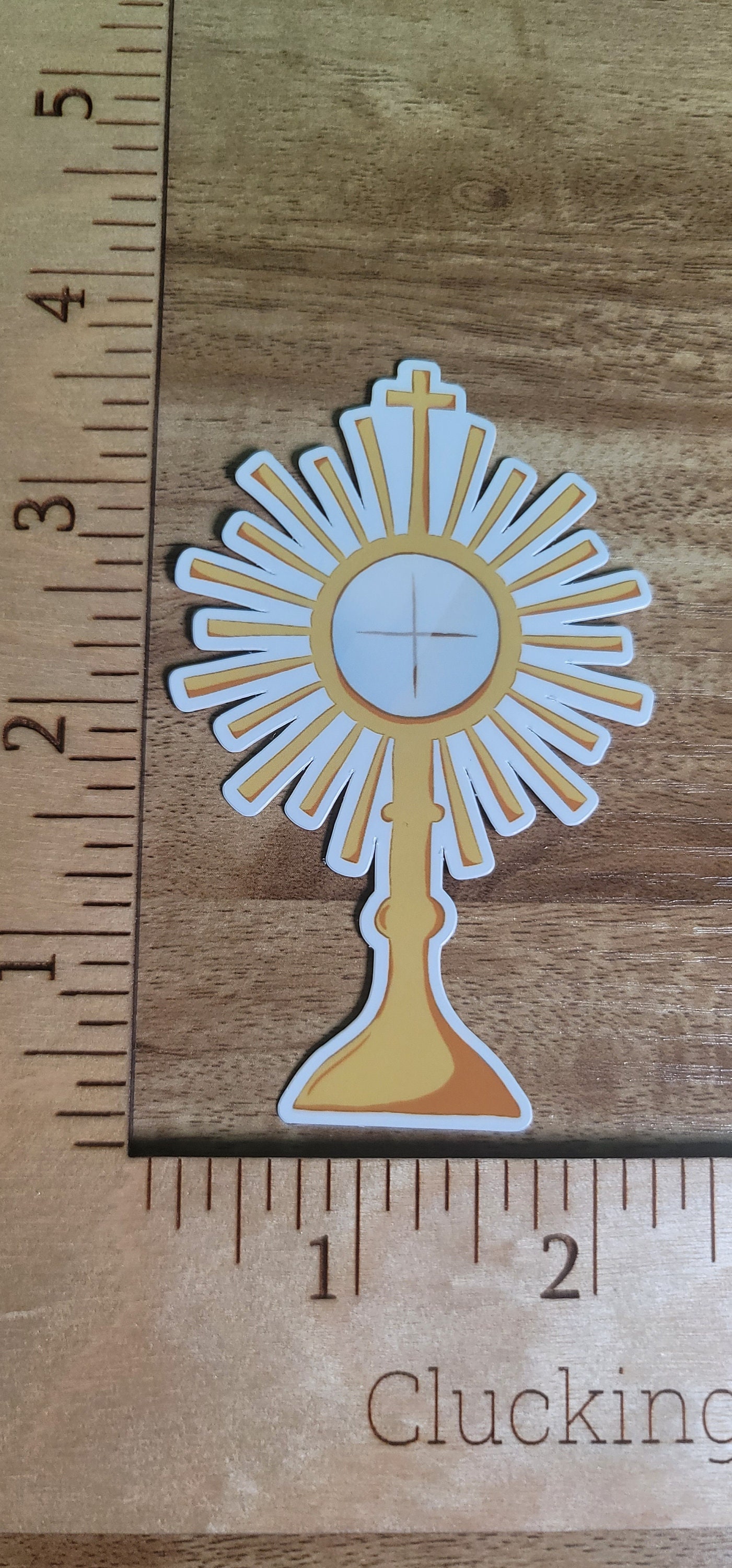Monstrance Eucharist Catholic Sticker Glossy Laminated Christian Gift Religious - Etsy