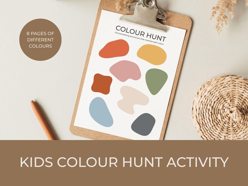 Kids Colour Hunt Printable: Montessori Toddler Activity (digital ...