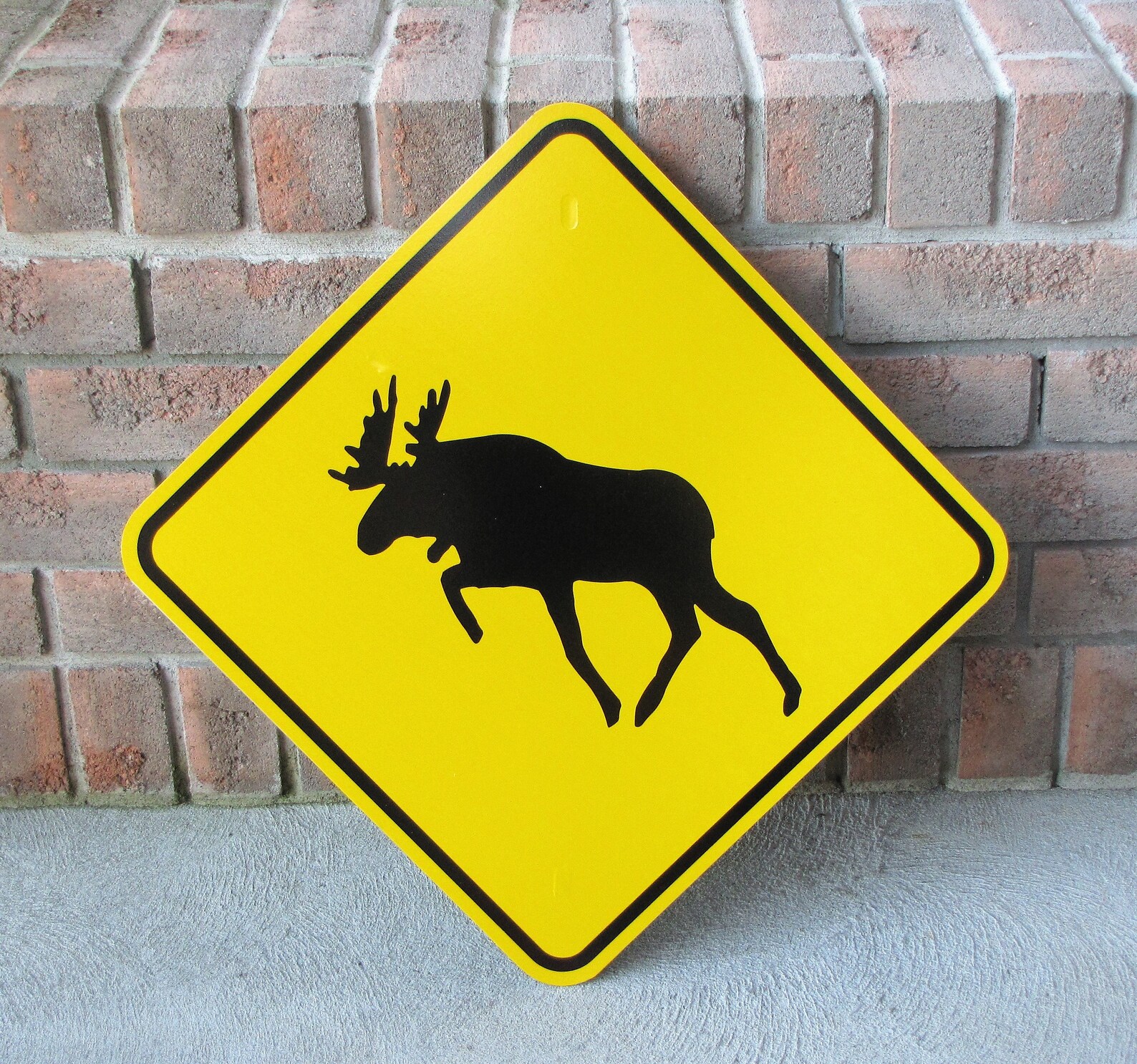 MOOSE CROSSING Road Sign Heavy Gauge Steel New Old Stock | Etsy