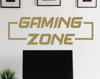 Gaming Zone Decal - Etsy