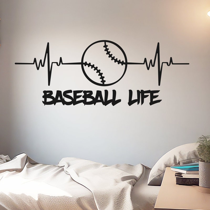 Baseball Wall Decal - Etsy