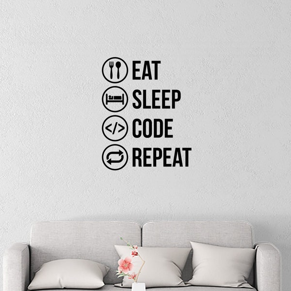 Eat Sleep Game Decal - Etsy