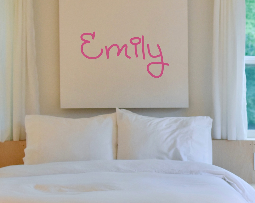 Personalized Name Wall Decal ~ Custom Bedroom Wall Decor ~ Girls Name ...