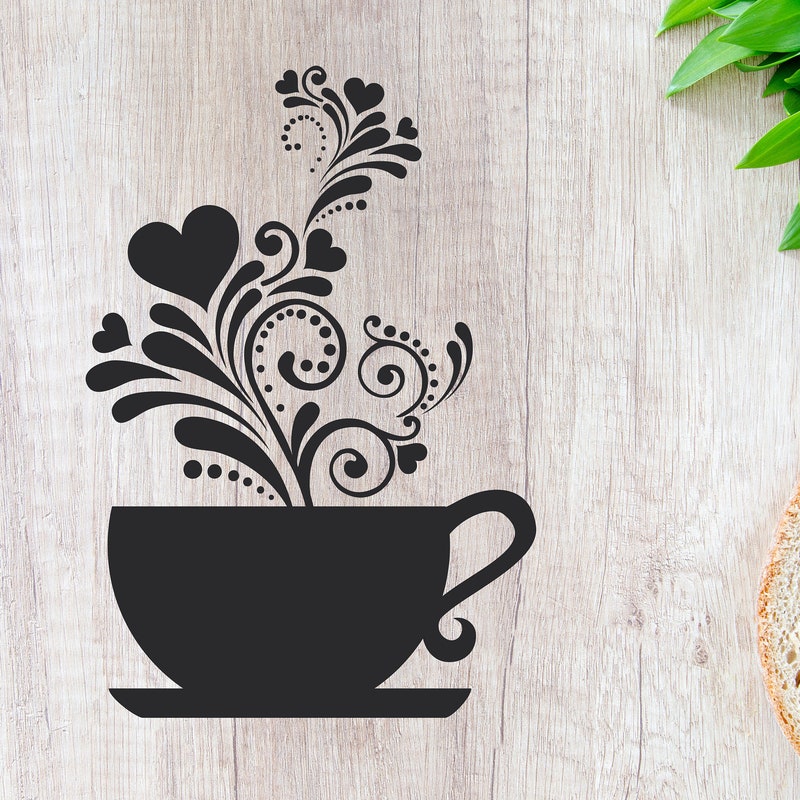 Coffee Cup Decal - Etsy