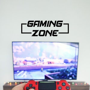 Wall Decal, Gaming Zone Decal, Video Game Wall Decor, Vinyl Stickers ...