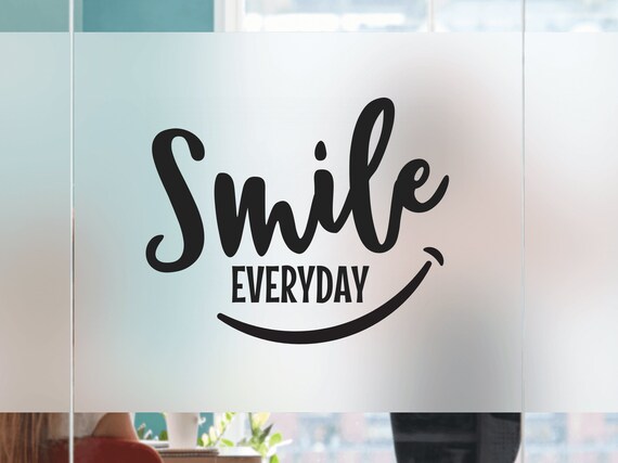 Smile Everyday Dental Office Decal Indoor Receptionist Wall | Etsy