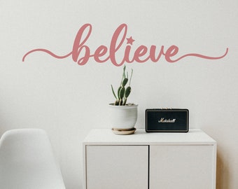 Believe Wall Decal | Etsy