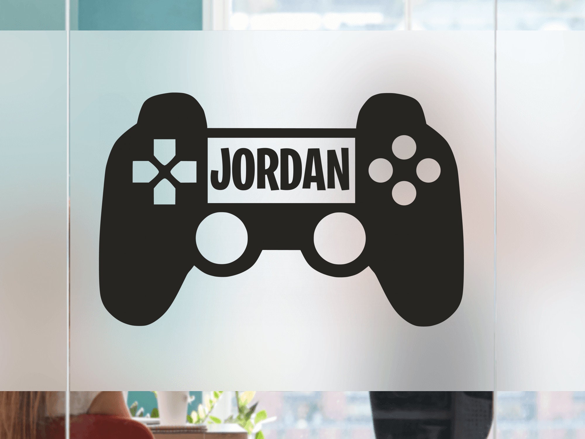 Personalized PS Controller Wall Decal Gaming Room Gamer Gift - Etsy