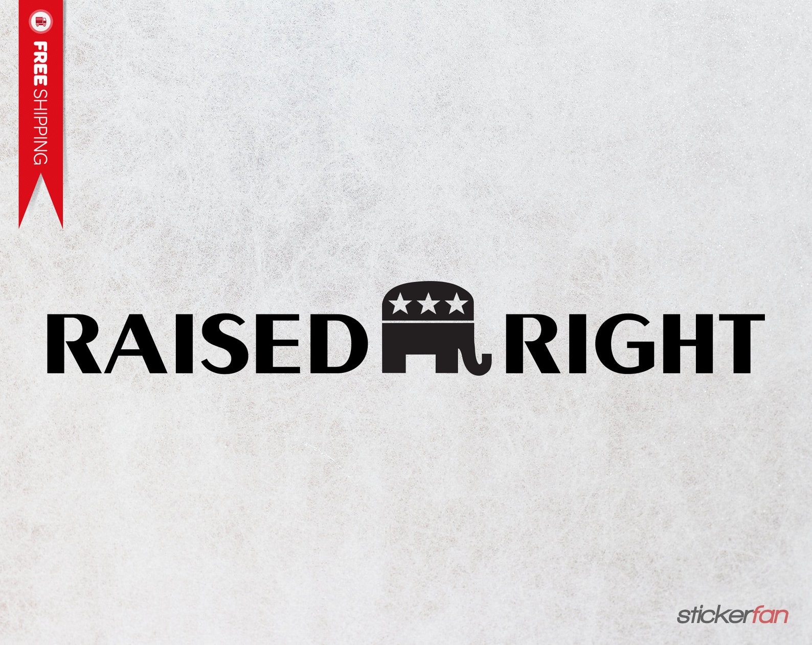 Raised Right Vinyl Decal Conservative Republican Stickers | Etsy