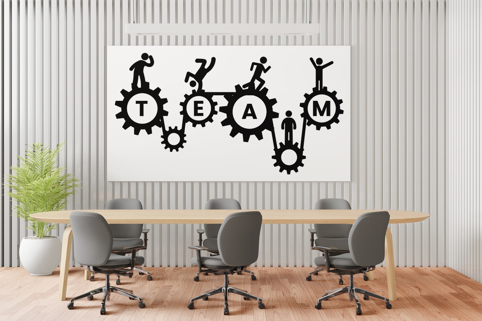 Teamwork Office Wall Decal Meeting Room Wall Decor Company | Etsy
