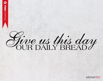Daily Bread Decal | Etsy