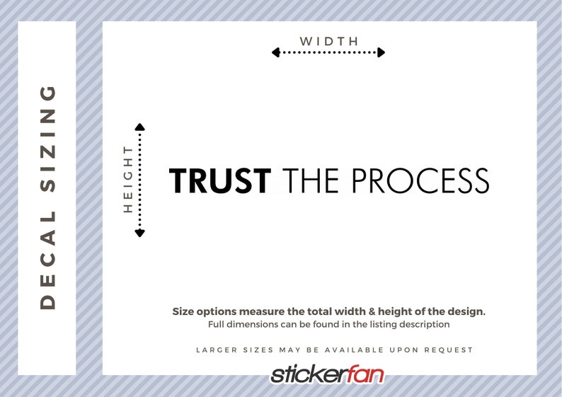 Trust the Process Wall Decal Home Gym Decor Motivational - Etsy