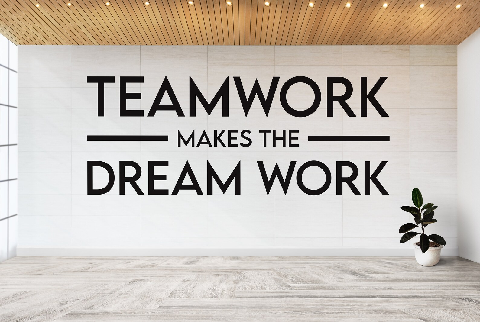 Teamwork Makes the Dream Work Wall Decal Meeting Room Wall - Etsy Canada